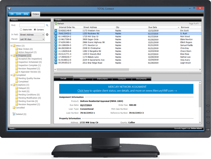 TOTAL Connect - Report delivery